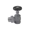 PLUMBERS EDGE 1 in. Steam Angle Radiator Valve PE1090 - The Home Depot