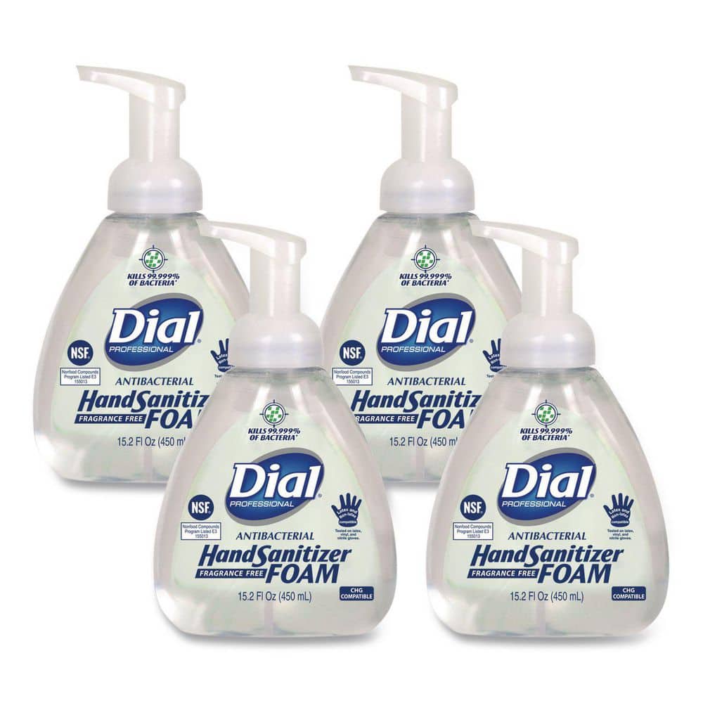 Dial Professional 15.2 oz. Antibacterial Foam Hand Sanitizer, Pump ...