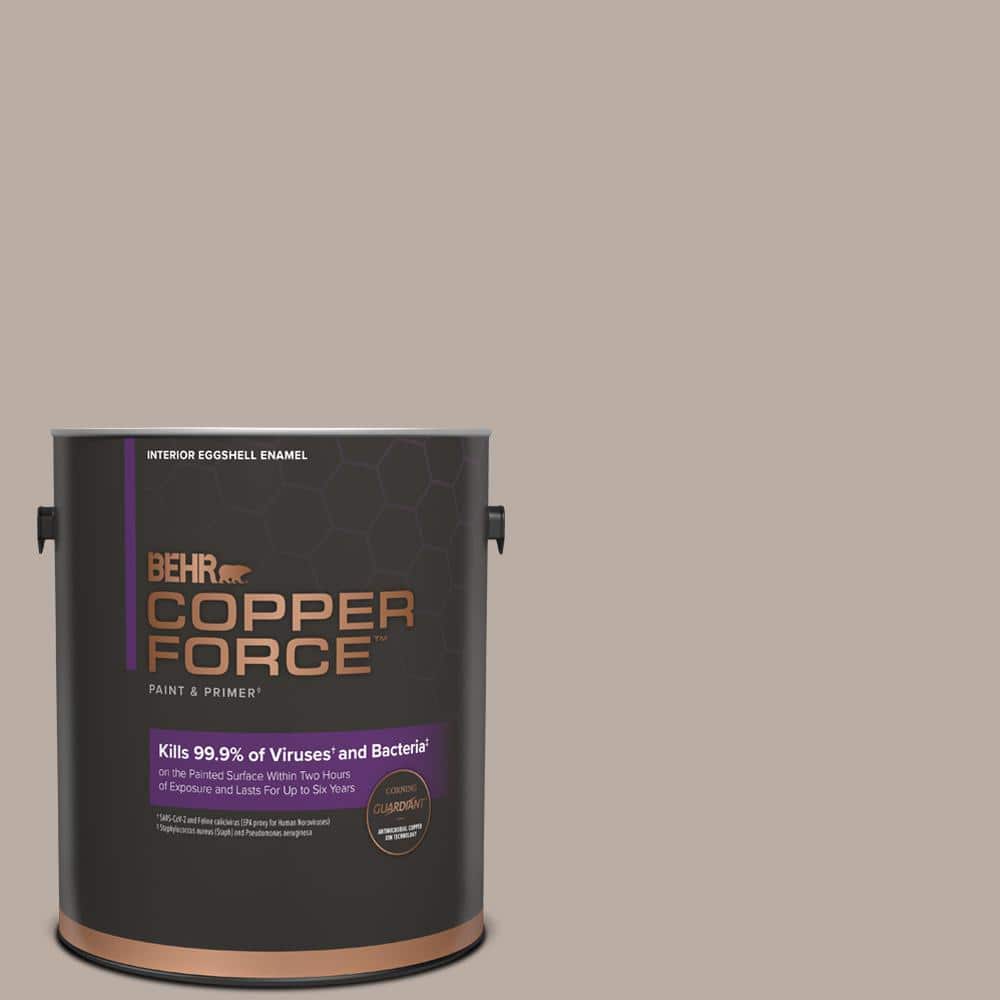 COPPER FORCE 1 gal. #N200-3 Nightingale Gray Eggshell Enamel Virucidal ...