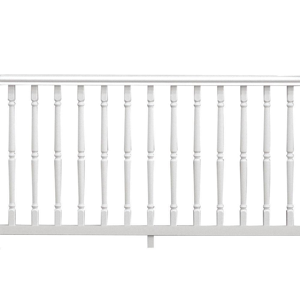 Veranda Williamsburg 6 ft. x 36 in. White Pre-Built Handrail 73003986 ...