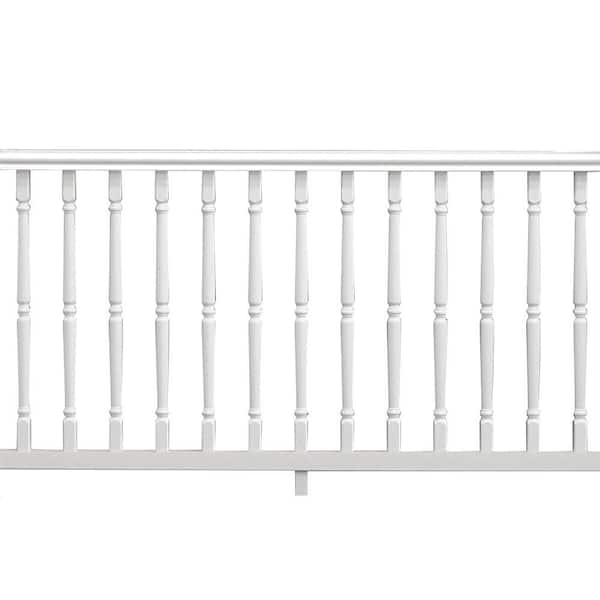 Veranda Williamsburg 6 ft. x 36 in. White Pre-Built Handrail 73003986 ...