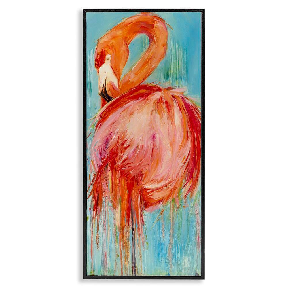 Stupell Industries Bold Abstract Flamingo Painting by Kathleen ...