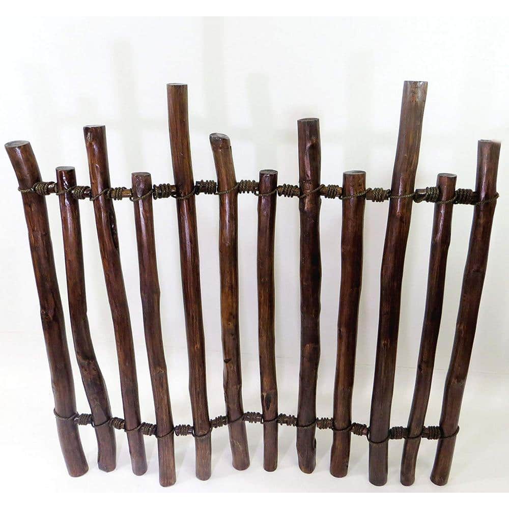 Master Garden Products Safari 48 in. H x 48 in. W Teak Pole Garden ...