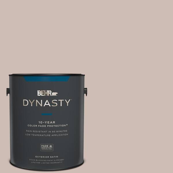 BEHR DYNASTY 1 gal. #N150-2 Smokey Pink Satin Enamel Exterior Stain ...