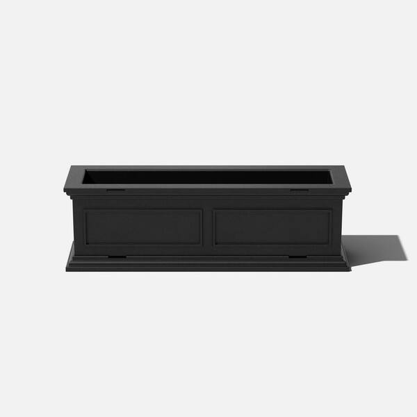 Reviews for Veradek Brixton Series 36 in. Black Plastic Planter Box (2 ...