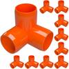 Formufit 1/2 in. Furniture Grade PVC 3-Way Elbow in Orange (10-Pack ...