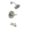 Peerless Precept 1-Handle Wall-Mount Tub and Shower Faucet Trim Kit in ...