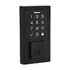 Kwikset SmartCode 270 Contemporary Matte Black Touchpad Single Cylinder ...