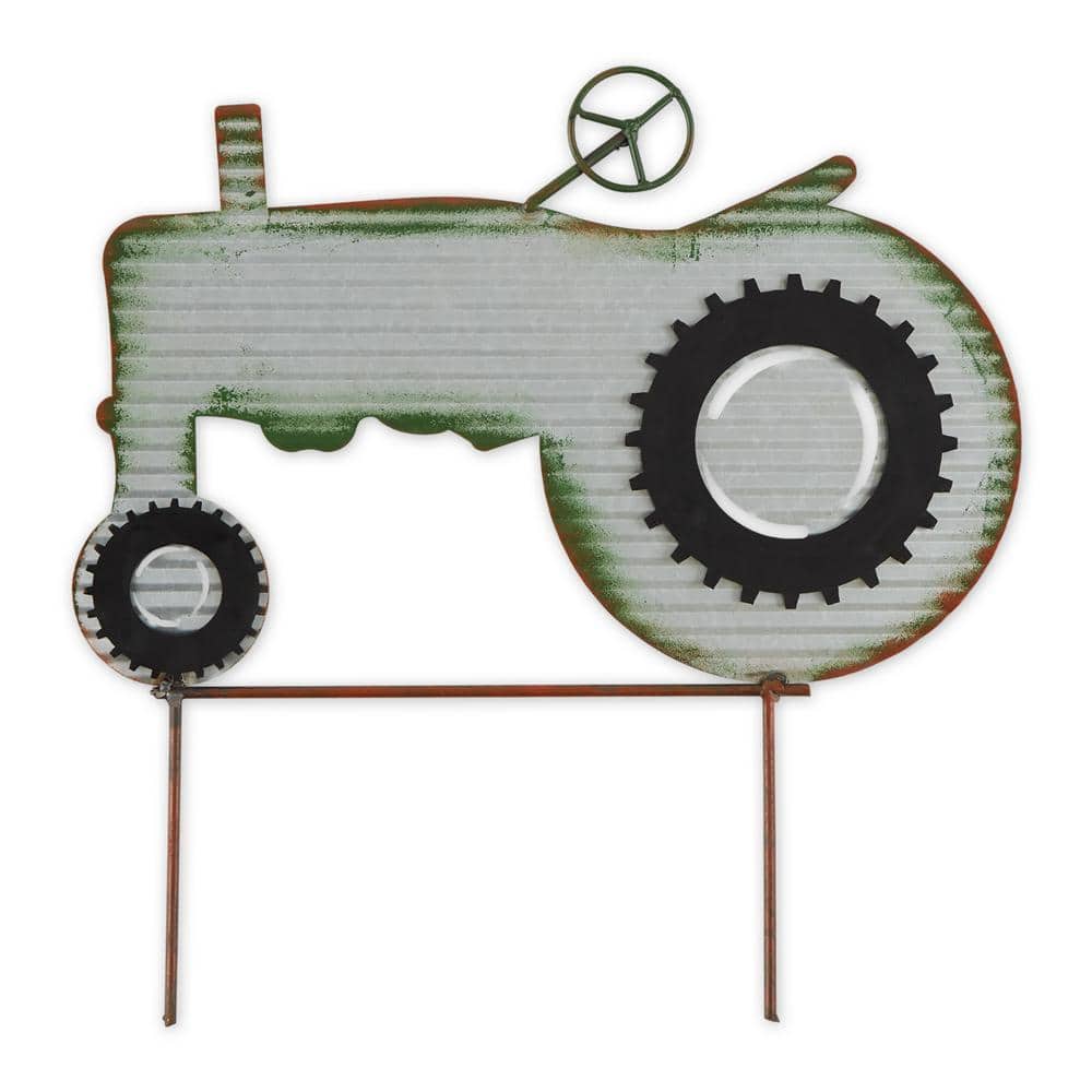 Zingz & Thingz Tractor Garden Stake 4506683 - The Home Depot