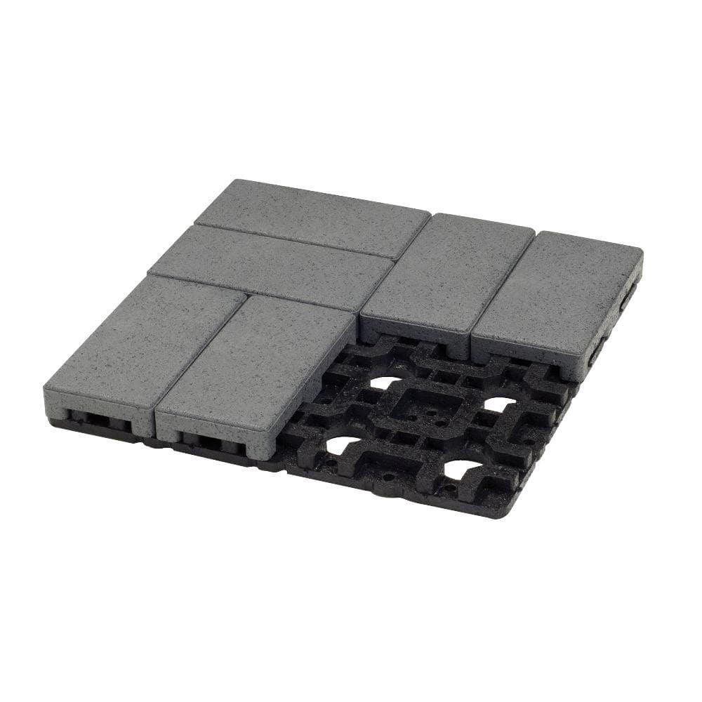 AZEK 4 in. x 8 in. Waterwheel Composite Resurfacing Paver Grid System ...