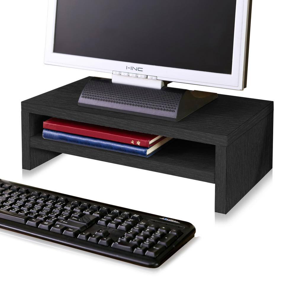 Way Basics zBoard Eco 2-Shelf Computer Monitor Stand in Black WB-STAND-2-BK