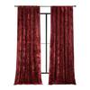 Exclusive Fabrics & Furnishings Ruby Red Lush Crush Velvet 50 in. W x ...