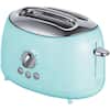 Brentwood Retro 2-Slice Blue Extra-Wide Slot Toaster with Cool-Touch ...