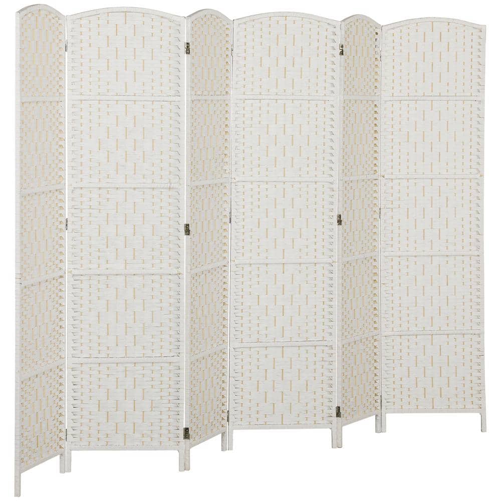 Reviews for HOMCOM 70.9 in. Room Divider, 6 Panels Folding Privacy ...