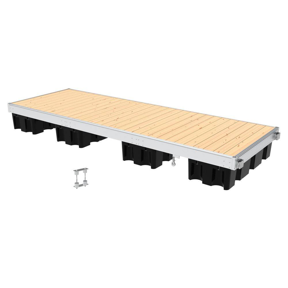 Multinautic QPF-495 5 ft. x 15 ft. Floating Aluminum Dock Kit with Kiln ...