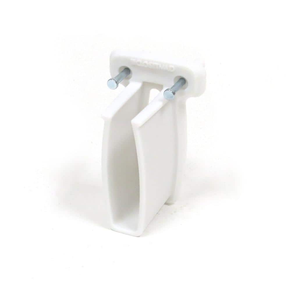 ClosetMaid 3 in. White Steel Preloaded Side Wall Shelf Bracket with Pin ...
