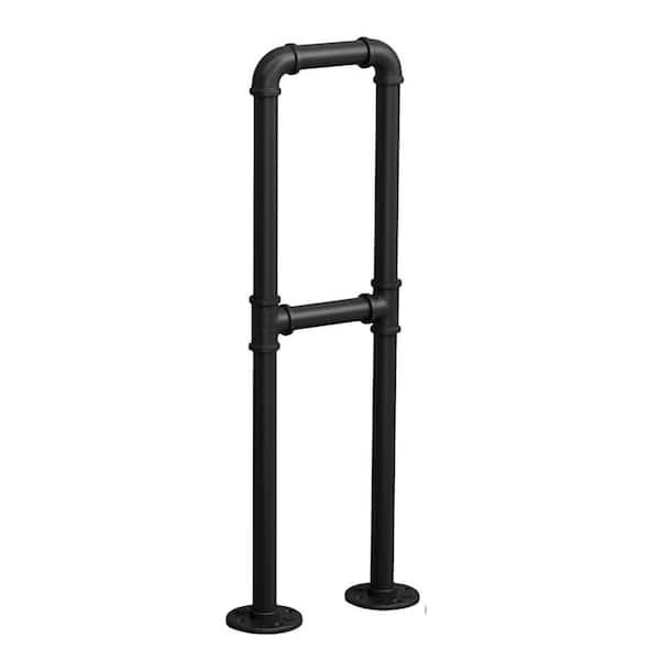 Afoxsos Outdoor Stair Step Handrail Balusters Non-Slip Wrought Metal 33 ...