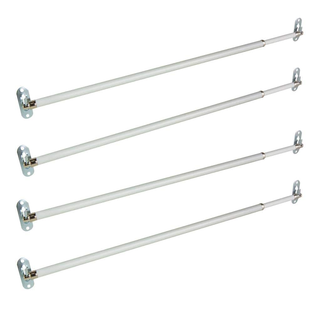 EMOH Adjustable 28" to 48" Round Sash Rod in White (Set of 4) HSASHR-28 ...