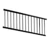 Weatherables Arlington 36 in. H x 72 in. W Textured Black Aluminum ...