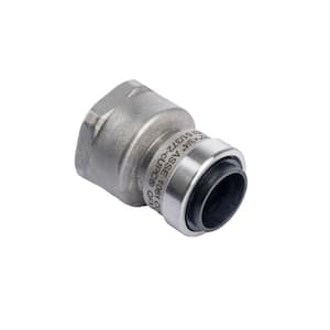 QUICKFITTING 3/4 in. Stainless Steel Push-to-Connect x FNPT (Female ...