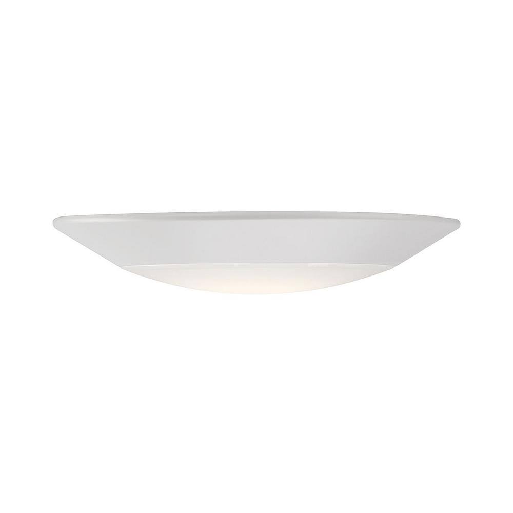 SAVOY HOUSE 7.48 in. White Selectable LED Flush Mount Disc Light 6-5CCT ...