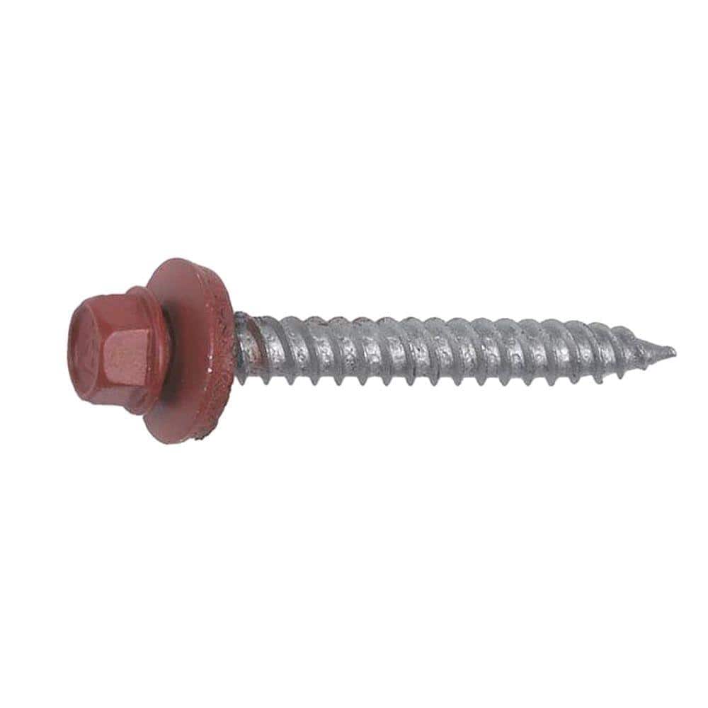 Union Corrugating #10 Screw 1-1/2 in. Metal to Wood Fastener (250/Bag ...