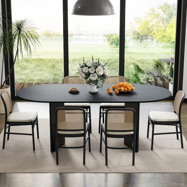 Oval table seats 6 store