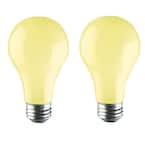 Philips 60-Watt A19 Long-Life Dimmable Yellow Incandescent Bug Light ...