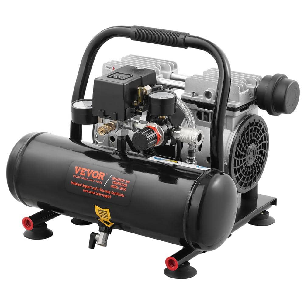 VEVOR Air Compressor, 1 Gal. Gas Steel Tank, 1 HP 1.5 CFM 90PSI Oil ...