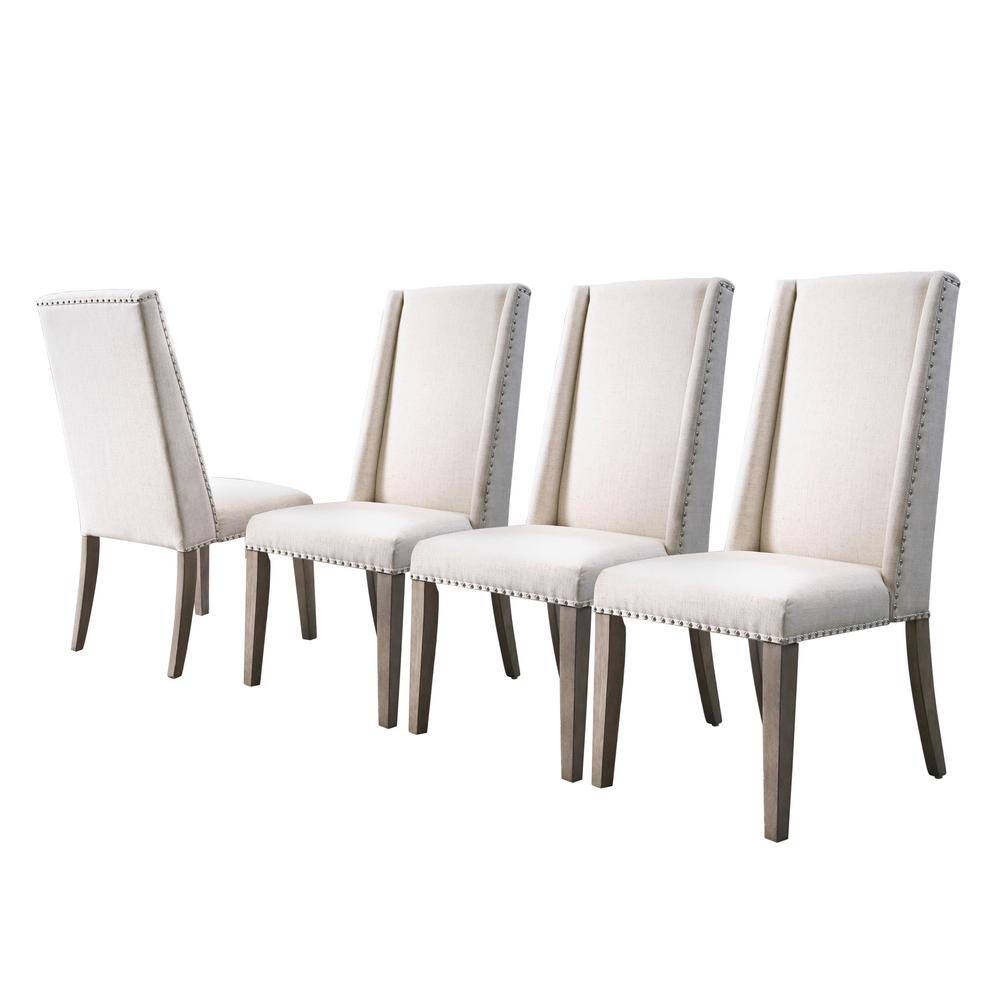 DEVON & CLAIRE Lillian Dining Chair (Set 4) WF-TADR03-SET4 - The Home Depot