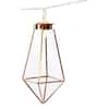 20-Light LED Geometric Rose Gold String Lights 94651 - The Home Depot
