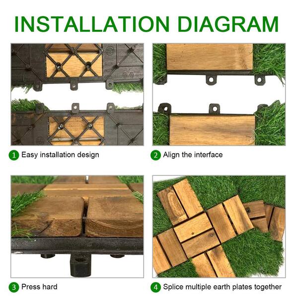 Deck Over Grass Squares
