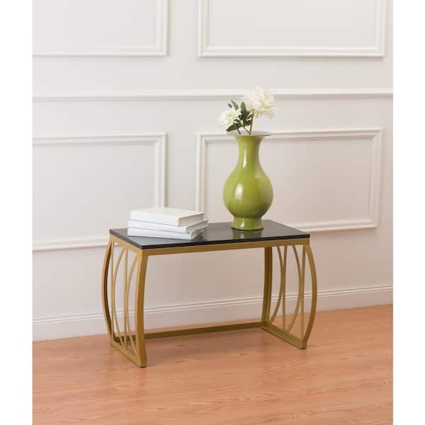 Emissary Gold Bench With Granite Seat 19 in. x 14 in. x 28 in. 2292GD-1 ...