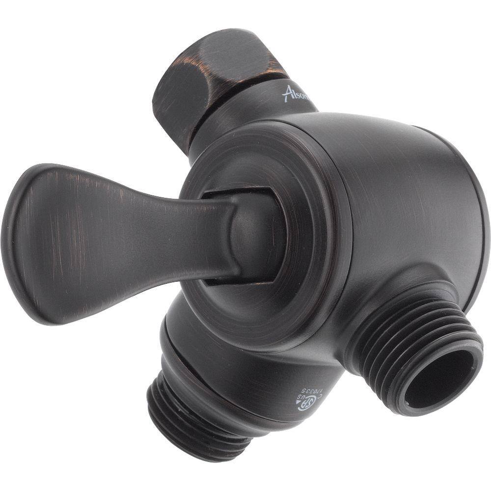 Delta 3-Way Shower Arm Diverter for Handheld Shower Head in Venetian ...