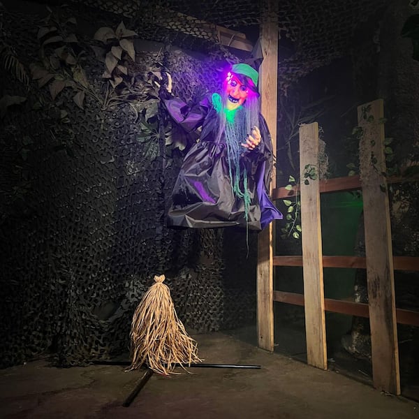 Haunted Hill Farm Oversized 6 ft. Touch-Activated Animatronic Mounted ...