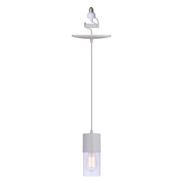 Worth Home Products Instant Pendant Light 6 In. Matte White Recessed ...