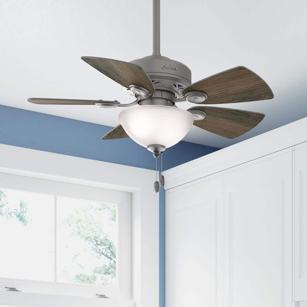 Reviews for Hunter Watson 34 in. Indoor Matte Silver Ceiling Fan with ...