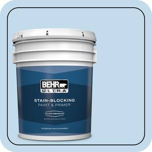 BEHR PREMIUM PLUS 1 gal. #560A-2 Morning Breeze Satin Enamel Exterior ...