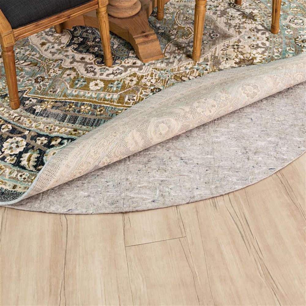Mohawk Home Dual Surface 4 ft. 10 in. x 4 ft. 10 in. Round Interior 3/8 ...