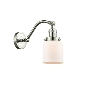 Innovations Beacon 1-Light Brushed Satin Nickel, Matte White Wall ...
