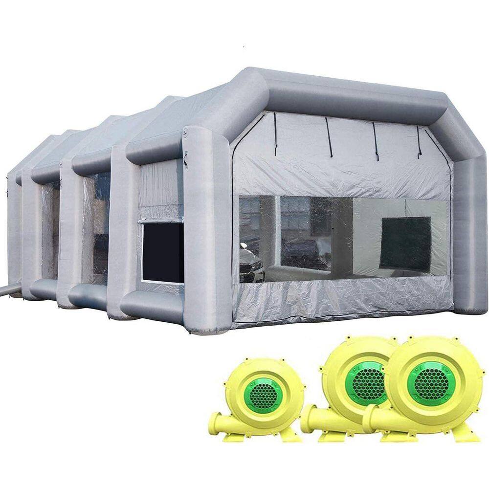 WRIGHTMASTER 39 ft. x 20 ft. x 13 ft. Portable Inflatable Paint Booth ...
