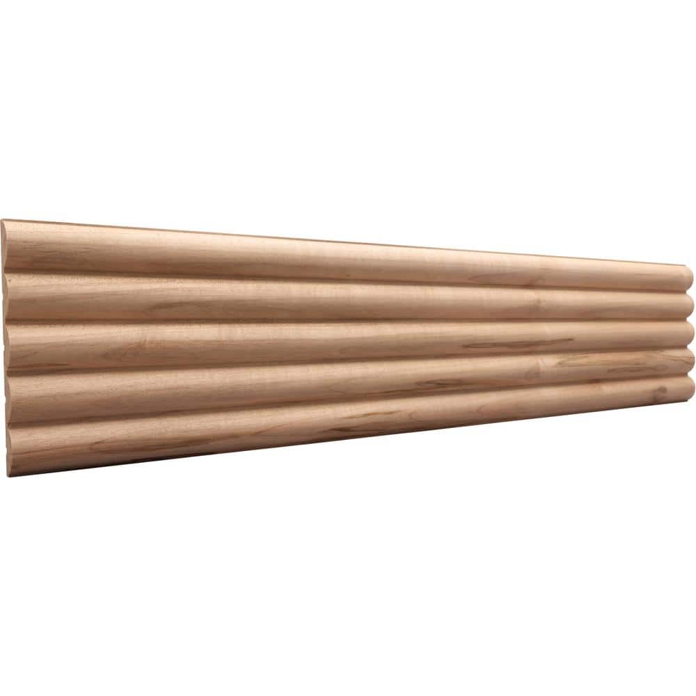 Ornamental Mouldings 5 in. D x 0.438 in. W x 36 in. L Unfinished ...