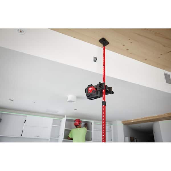 Milwaukee 12 ft. Telescoping Laser Level Pole 48-35-1511 - The Home Depot