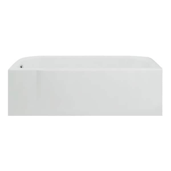 STERLING Accord 5 ft. Vikrell Left-Hand Drain Bathtub in White 71141710 ...