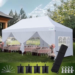 Zeus & Ruta 12 ft. x 20 ft. Pop Up Canopy Outdoor portable garage ...