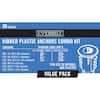 Everbilt Plastic Ribbed Anchor Kit 20 EA #4-6 x 7/8 in 15 EA Anchors #8 ...