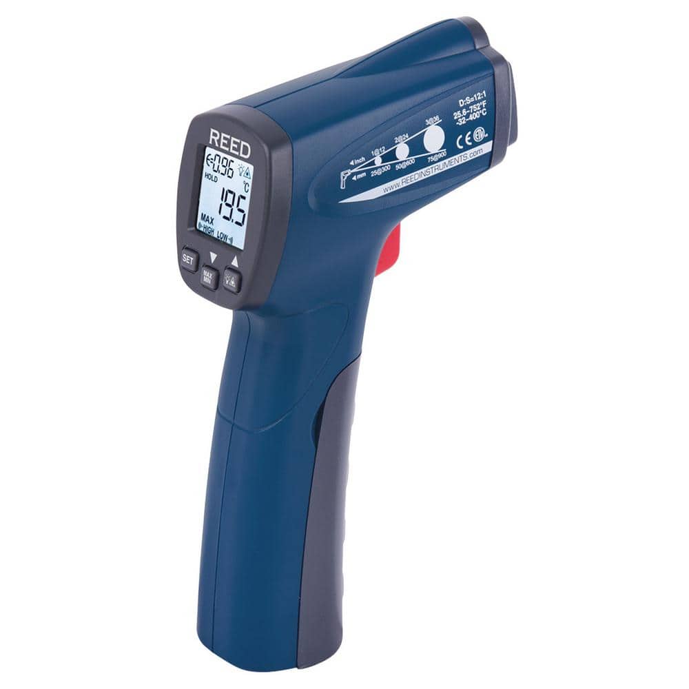 REED Instruments 752°F (400°C) 12:1 Infrared Thermometer R2300 - The ...