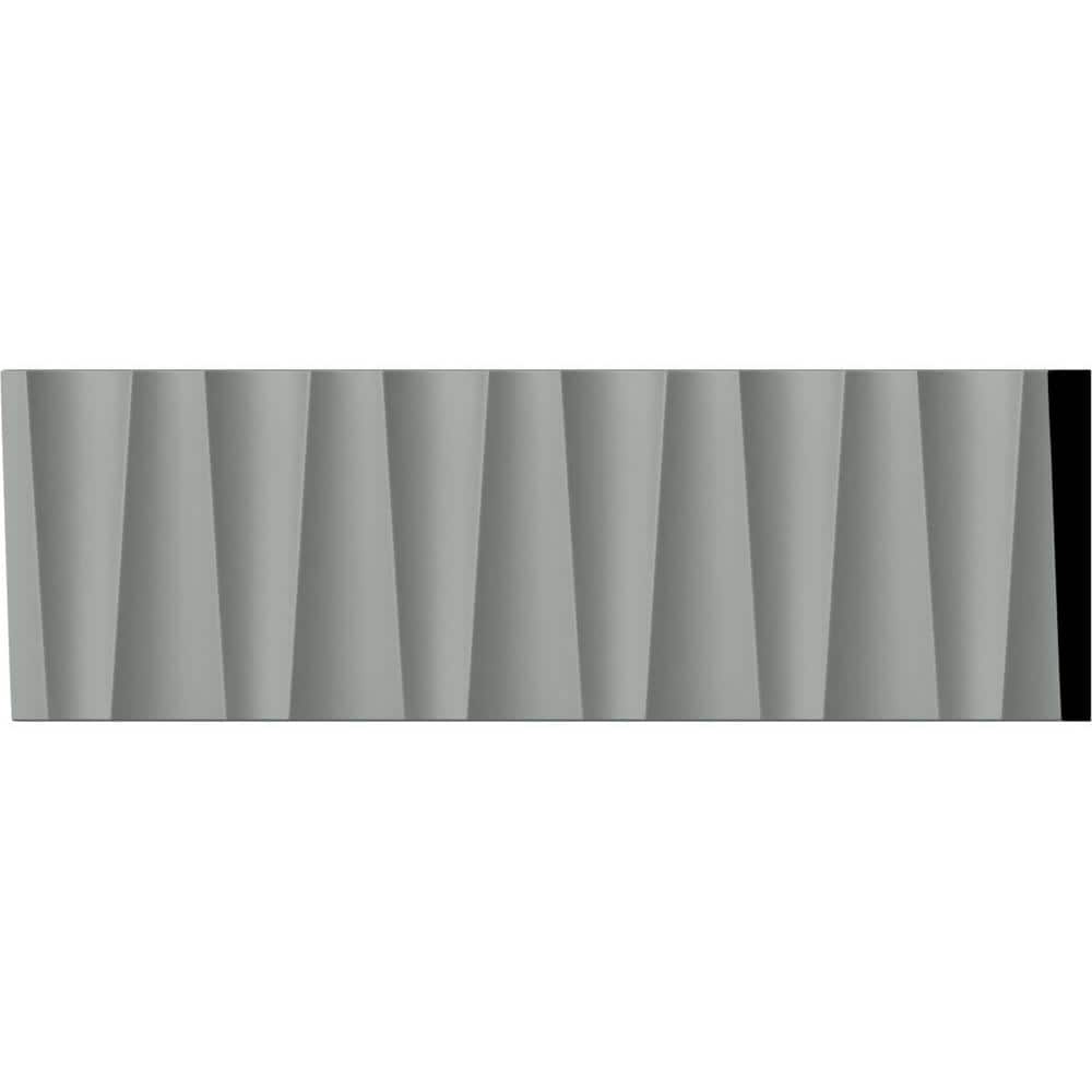 Ekena Millwork SAMPLE - 5/8 in. x 12 in. x 4 in. Urethane Naomi Panel ...