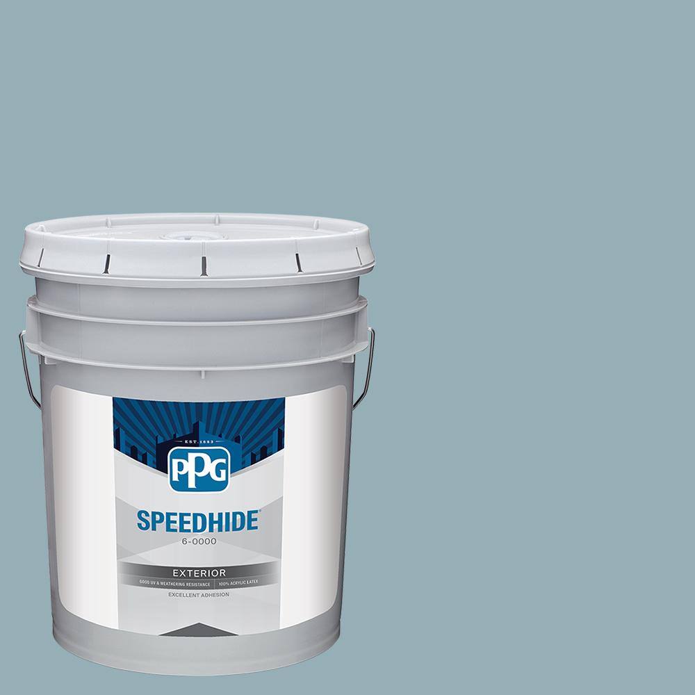 SPEEDHIDE 5 gal. PPG1149-4 Mountain Stream Satin Exterior Paint PPG1149 ...
