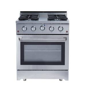 NXR 36 in. 6-Burners Liquid Propane Gas Range in Stainless Steel with ...